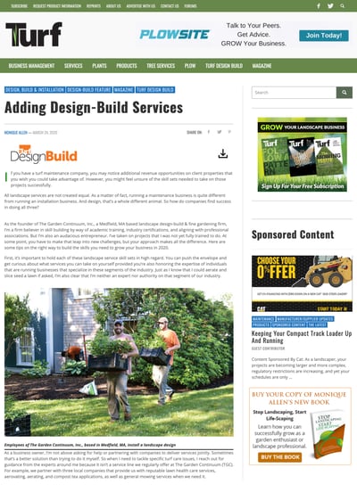 Landscape Articles by The Garden Continuum